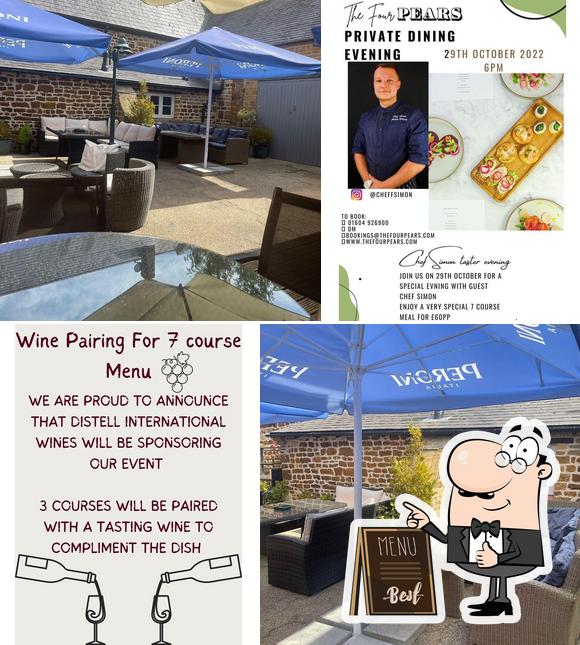 Four Pears Pub & Restaurant, Northampton - Restaurant menu, prices and ...