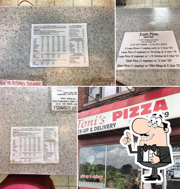 Toni's Pizza in East Chicago - Restaurant menu and reviews