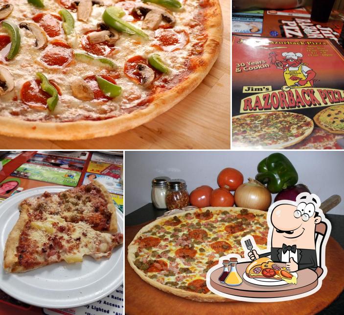 Jim's Razorback Pizza, 326 N Bloomington St in Lowell - Restaurant menu ...