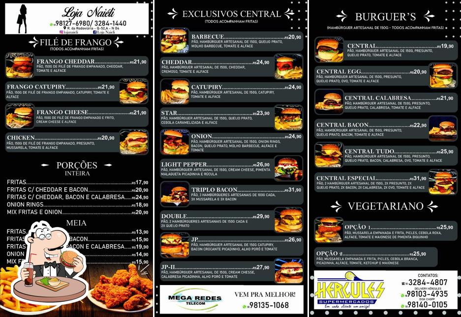 Central Burger, Rosana - Menu do restaurante, preços e opiniões