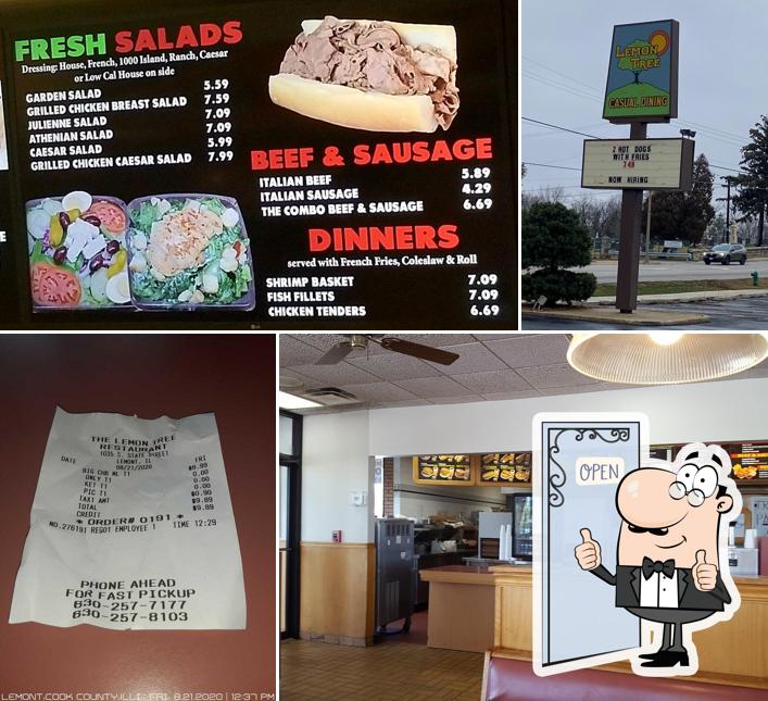 Lemon Tree Casual Dining, 1035 State St in Lemont - Restaurant menu and ...