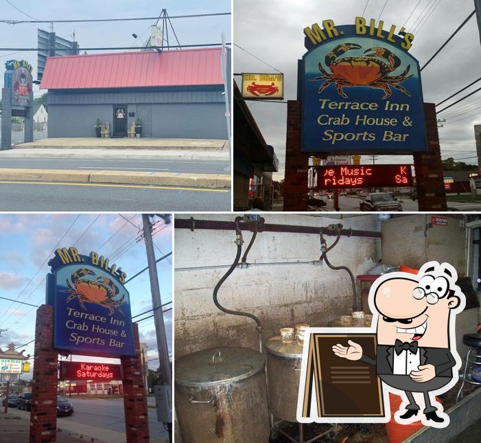 Mr. Bill's Terrace Inn Crab House, Essex - Menú del restaurante ...