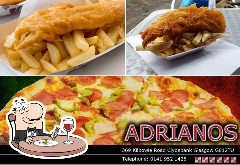 Adriano's Take Away Food Shops in Clydebank - Restaurant menu and reviews
