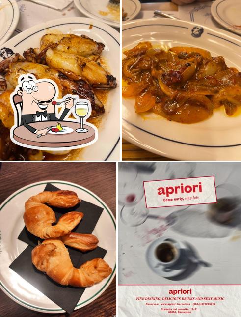 Apriori - Restaurante con música, Barcelona - Menú del restaurante ...