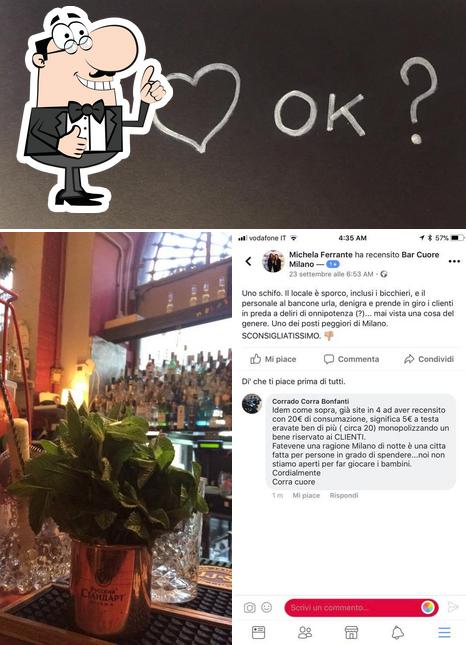 Bar Cuore Milano, Milan - Restaurant menu and reviews
