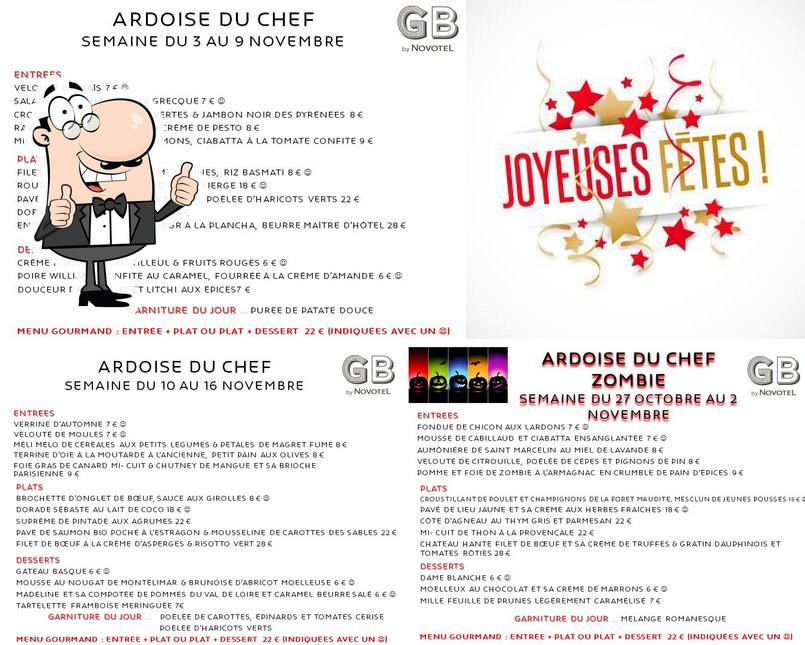 Restaurant Gourmet Bar by Novotel, Aulnay-sous-Bois - Menu du ...