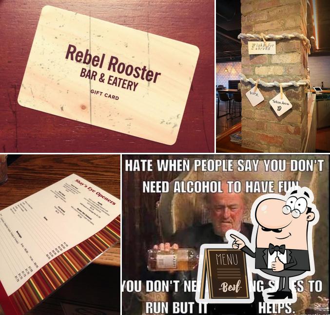 The Rebel Rooster Bar & Eatery, Mitchell - Restaurant menu, prices and ...
