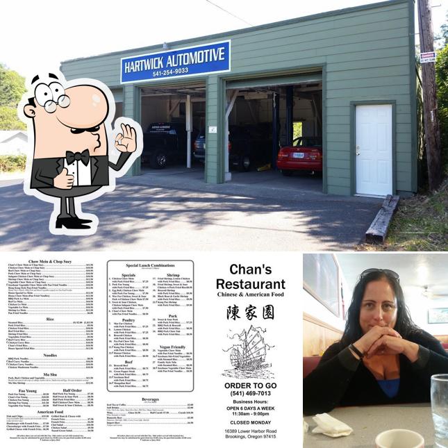 Menu of Chan's Restaurant, Brookings - chinese restaurant reviews and ...