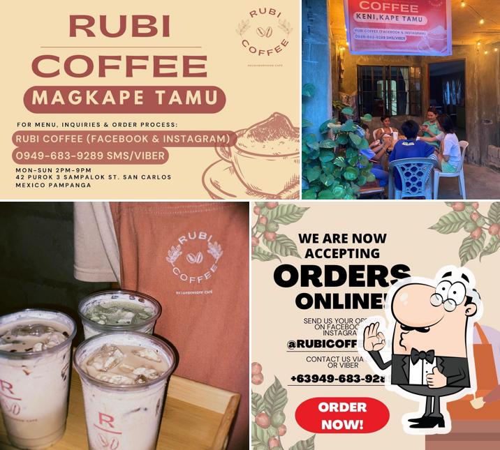 Rubi Coffee, Mexico - Restaurant menu