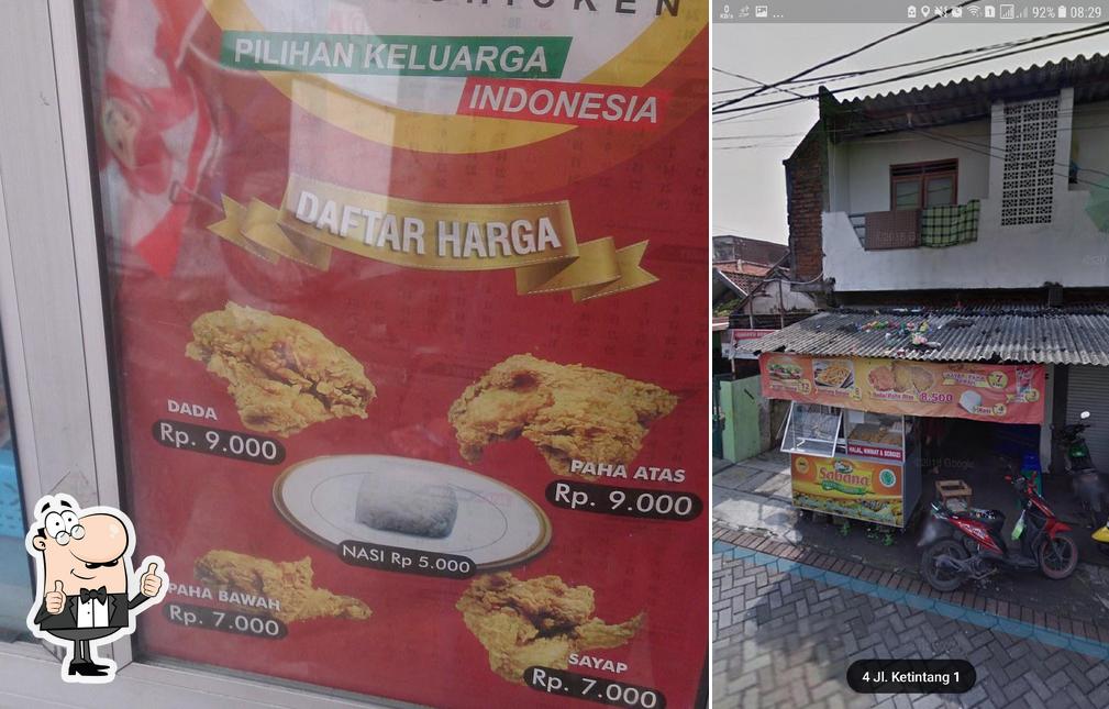 Sabana Fried Chicken restaurant, Surabaya, Jl. Ketintang 1 No.11