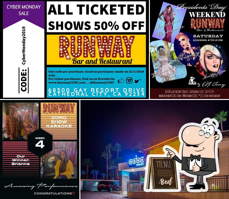 Runway Bar & Restaurant in Cathedral City - Restaurant menu and reviews