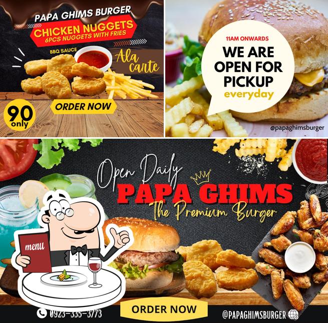 Papa Ghims Burger, Imus - Restaurant menu, prices and reviews