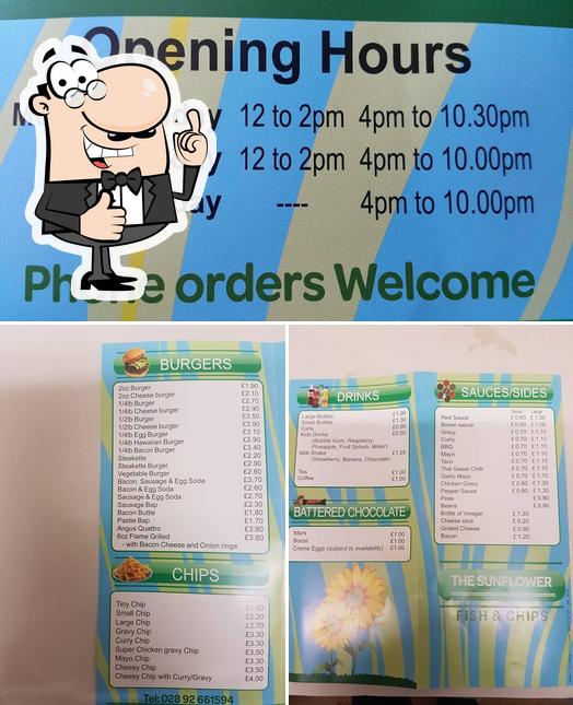 Sunflower DW Ltd, Unit 1 Bentrim Rd in Lisburn - Restaurant menu and ...