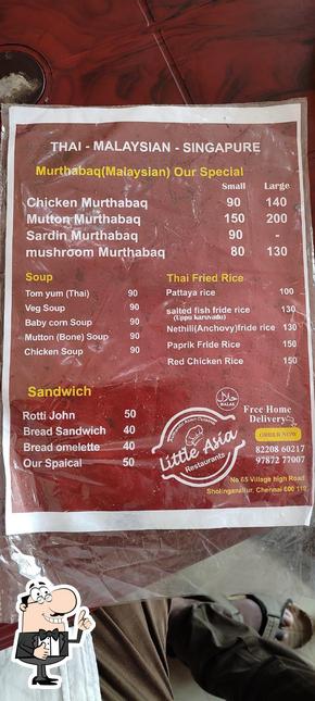 Little Asia Restaurant, Chennai - Restaurant menu, prices and reviews