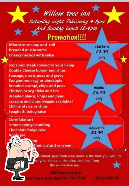 Willow Tree Inn in Nottingham - Restaurant menu and reviews