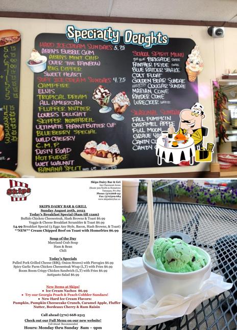 Skipper dipper ice cream, Tamaqua - Restaurant menu, prices and reviews