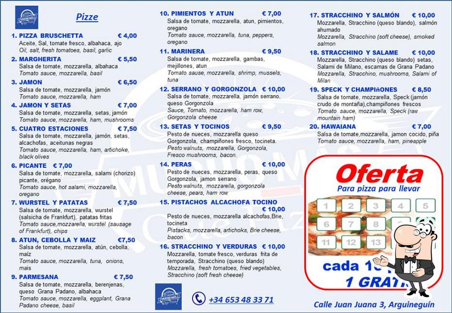 Mucho Más Que Pizza in Arguineguin - Restaurant menu and reviews