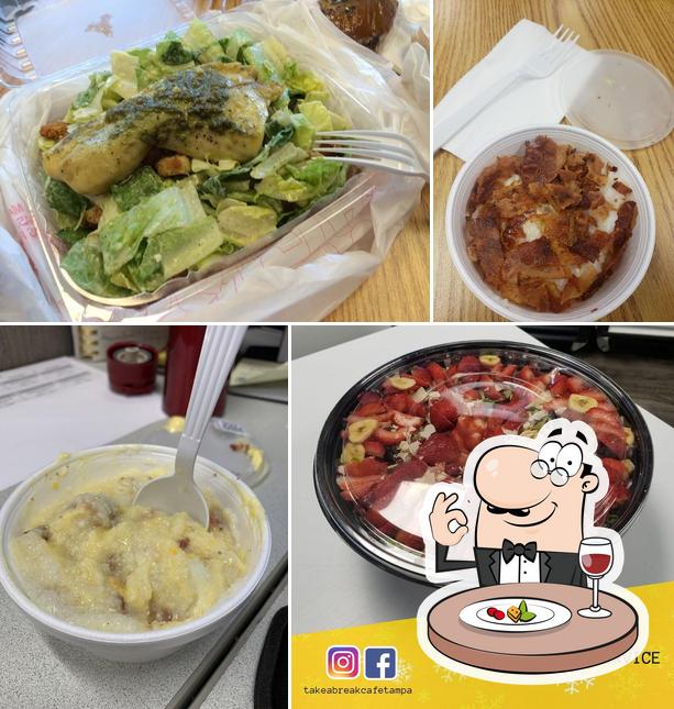Take A Break Cafe, 8194 Woodland Center Blvd in Tampa - Restaurant menu ...