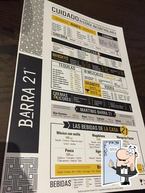 Barra 21, Monterrey - Menú del restaurante, precios y reseñas