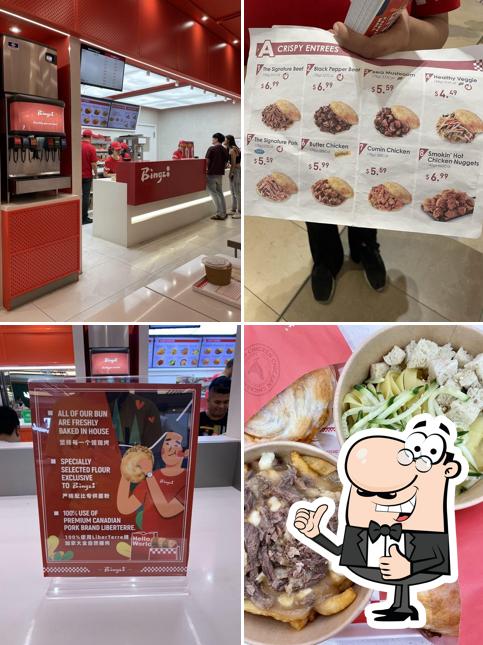 Comida rápida Bingz Crispy Burger Fairview Mall, Toronto - Carta del ...