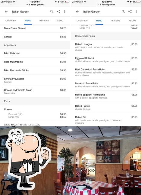 Italian Garden in San Marcos - Restaurant menu and reviews
