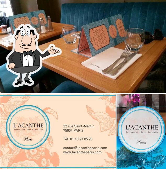 L'Acanthe, Paris, Hôtel de Ville - Restaurant menu, prices and reviews