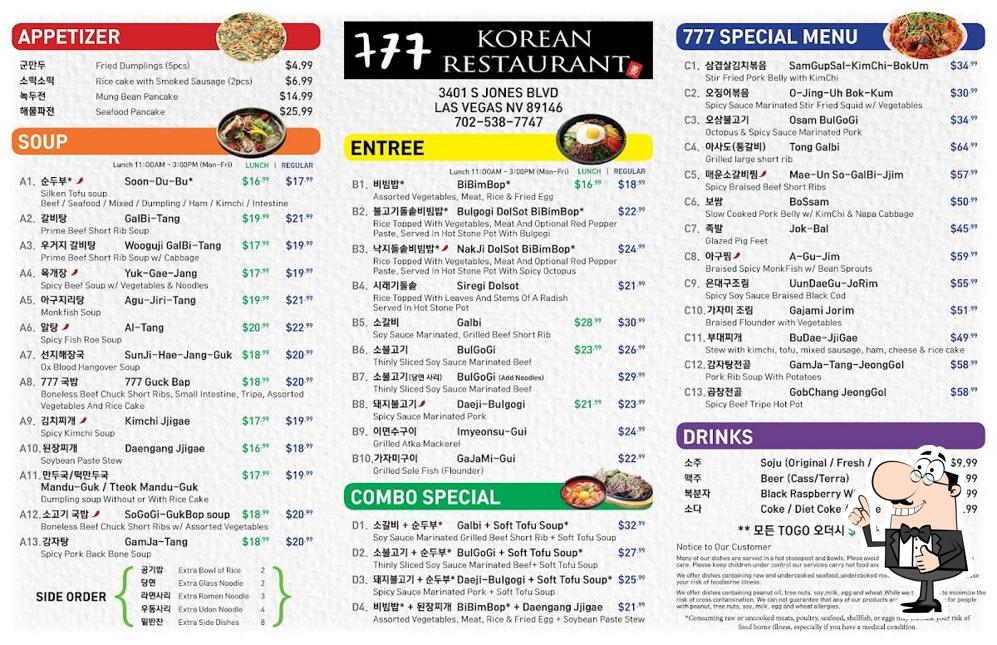 777 Korean Restaurant in Las Vegas - Restaurant reviews