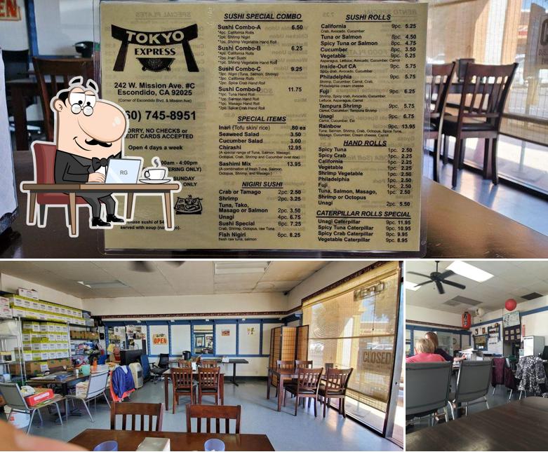 Tokyo Express, 242 W Mission Ave # C in Escondido - Restaurant menu and ...