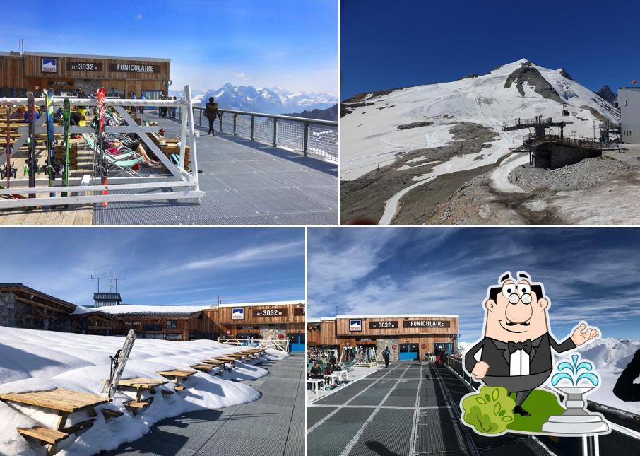 Le Panoramic restaurant, Tignes, Glacier de la Grande Motte ...