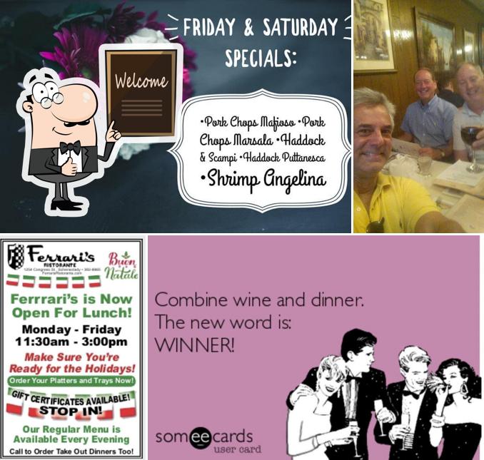 Ferrari's in Schenectady - Restaurant menu and reviews
