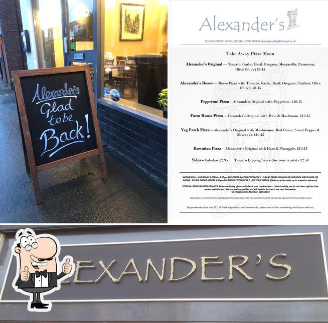 Alexander's Cafe & Pizza House, Mold - Restaurant menu, prices and reviews