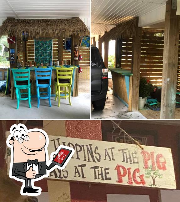 The Swimming Pig Tiki Bar in Oak Island