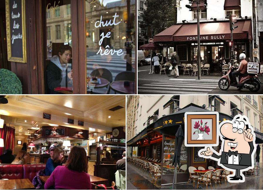 La Fontaine Sully café, Paris, 67 Rue Saint-Antoine - Menu du ...