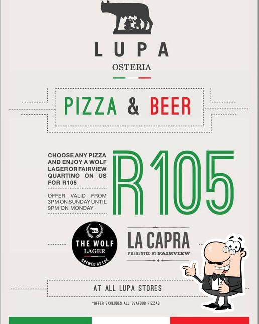 Restaurante Lupa Osteria Suncoast, Durban, Suncoast Casino - Carta del ...