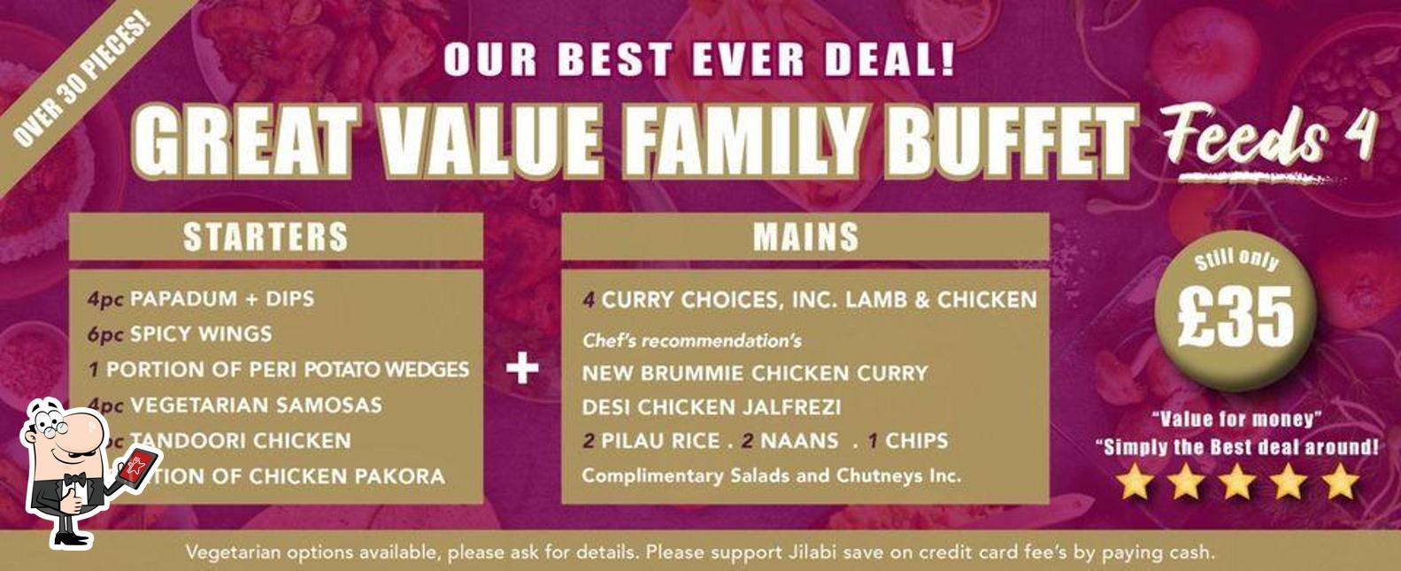 Jilabi Indian Restaurant in Birmingham - Restaurant menu and reviews
