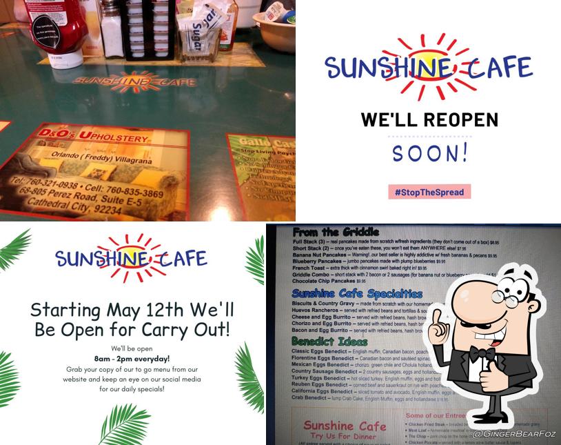 Sunshine Cafe, Cathedral City - Restaurant menu, prices and reviews