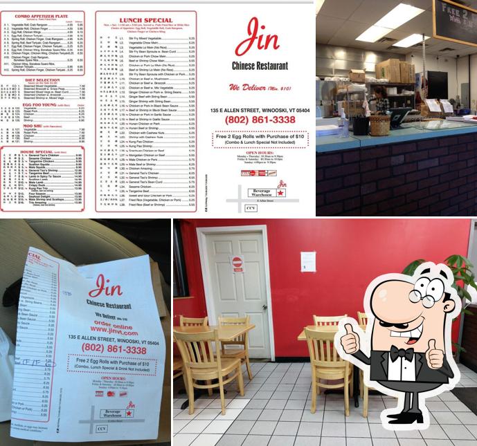 Jin Chinese Restaurant in Winooski - Restaurant menu and reviews