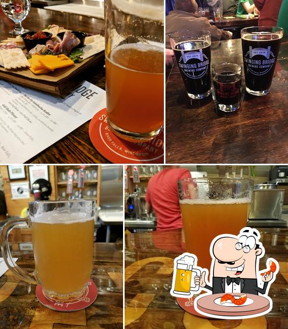 Swinging Bridge Brewing Company in River Falls - Restaurant menu and ...