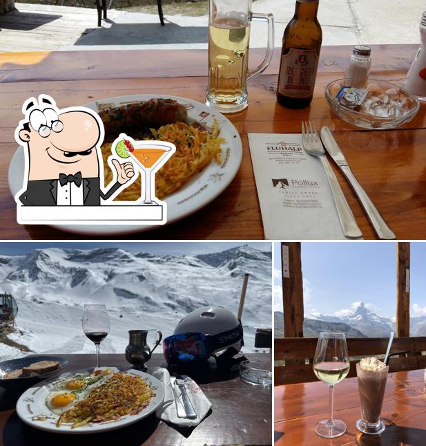 Fluhalp (Mountain Hut & Restaurant), Zermatt, Skigebiet Rothorn ...