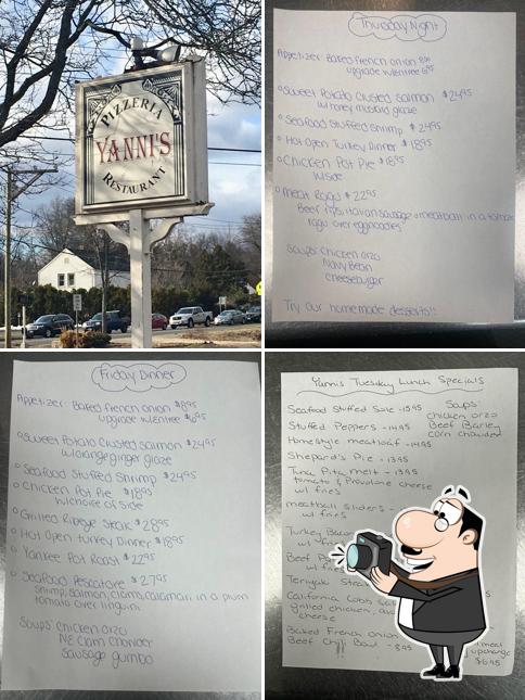 Yannis Pizza Restaurant, 296 Main St in Newington - Restaurant menu and ...