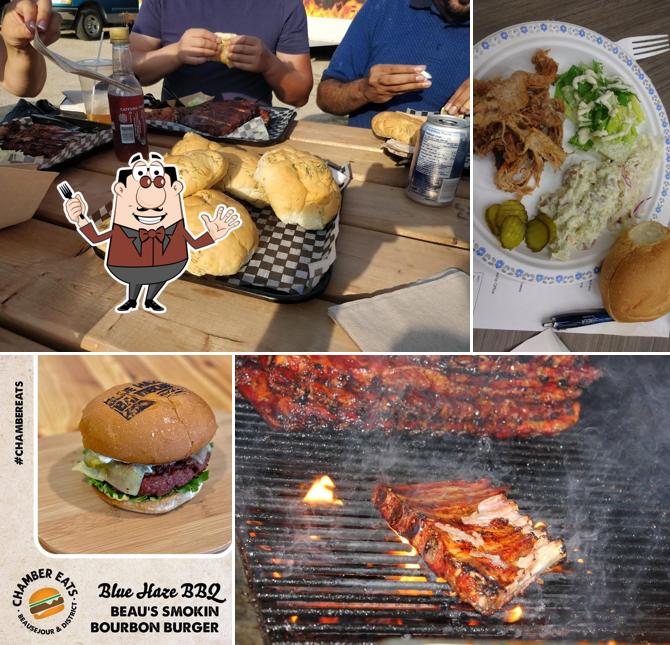 Menu of Blue Haze Barbecue, Beausejour - reviews and ratings