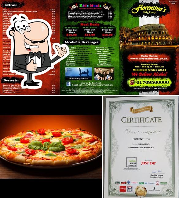 Florentino's, Rotherham - Restaurant menu, prices and reviews