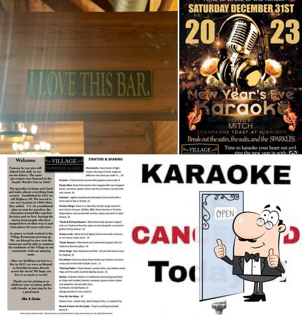 Village Taphouse & Grill, Marysville - Restaurant menu, prices and reviews