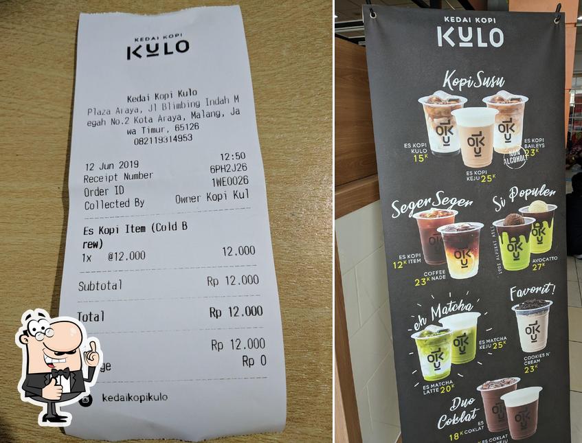 Kedai Kopi Kulo Plaza Araya, Malang - Restaurant reviews