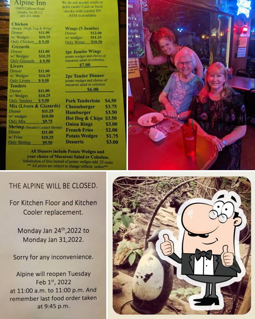 Alpine Inn in Omaha - Restaurant menu and reviews