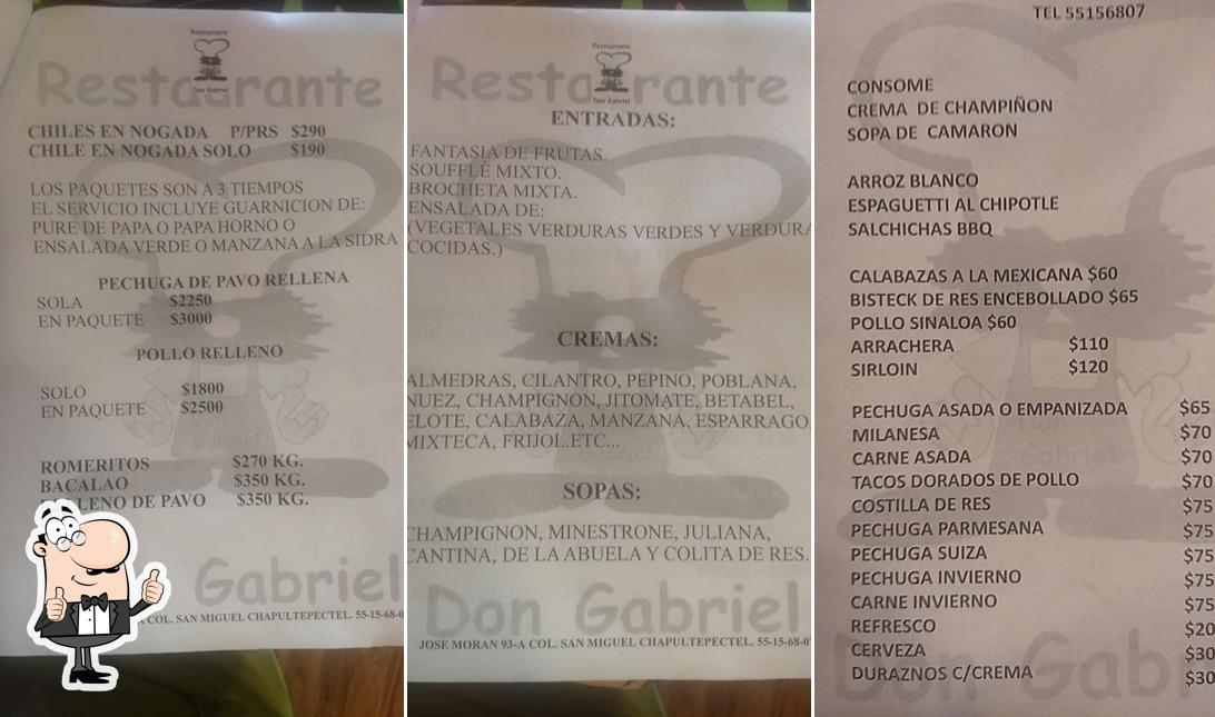 Restaurante Don Gabriel, Ciudad de México, C. Gral. José Morán 93 ...