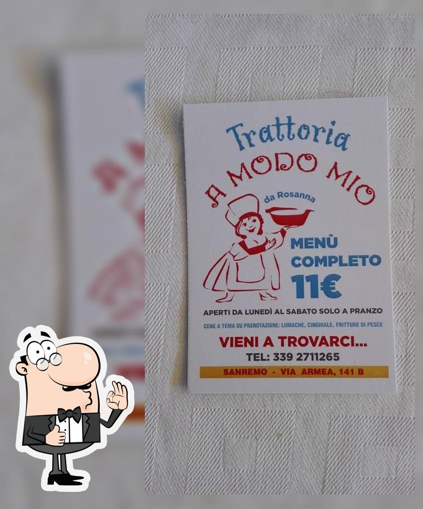 Trattoria a modo mio, Sanremo - Menu del ristorante, prezzi e recensioni