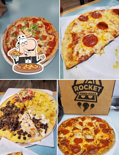 Rocket Fired Pizza Family Fun Center, Draffenville - Restaurant menu ...