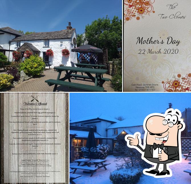 Menu of The Two Clomes pub & bar, Newquay - reviews and ratings
