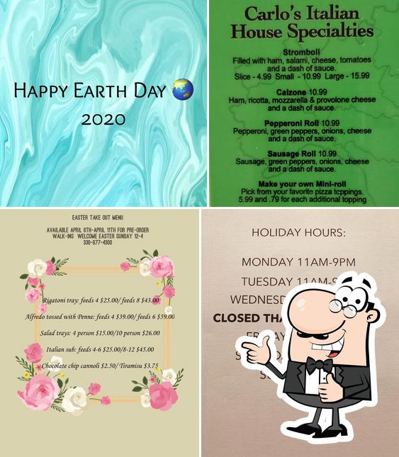 Carlo's Trattoria in Hartville - Restaurant menu and reviews